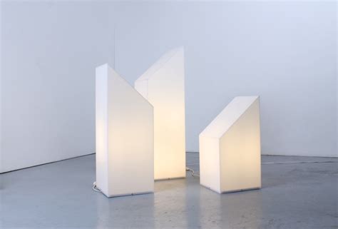 Large Plexiglass Lighting Sculptures 1980s Cencitynl