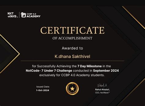 Dhana Sakthi Vel Karuppanan On Linkedin 🚀 Completed The 7 Day Coding