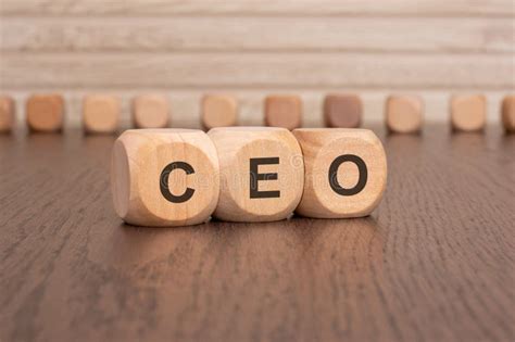 Wooden Blocks With The Letters Ceo On Them Stock Image Image Of