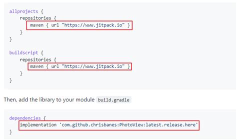 Android Studio Chipmunk 에서 photoView labrary 사용하기