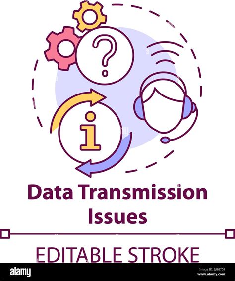 Data Transmission Issues Concept Icon Stock Vector Image And Art Alamy