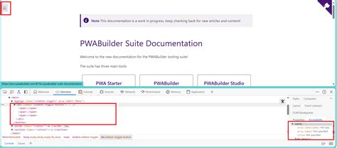Pwa Builder Blog Hamburger Menu Is Not Accessible With Keyboard · Issue 4242 · Pwa Builder