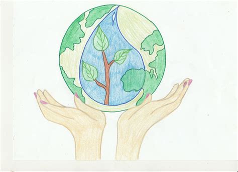 Рисунок ко дню экологии 74 фото