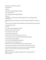 Packet Tracer Implement Basic Connectivity Configuration Steps Course Hero