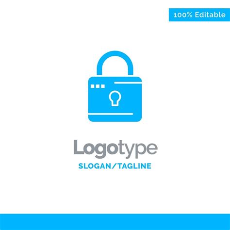 Lock Computing Locked Security Blue Business Logo Template 15313453 Vector Art At Vecteezy