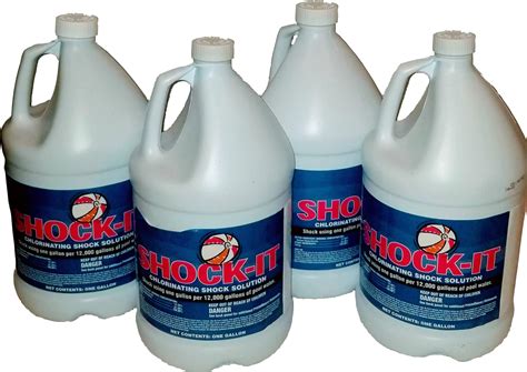 4 Gallons Of Shock It Liquid Chlorine Pool Shock