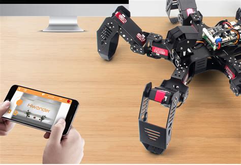 18dof Hexapod Robot Spider Robot 2dof Ptz With Main Board For Raspberry Pi 4b2g Finished Free