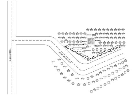 Autocad Drawing Of The Residential Plots Pipe Distribution Details Download The Autocad 2d Dwg