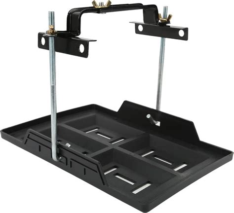 Car Battery Tray Kit 28 Trays 19 Brackets Abs Metal Hold Down Durable