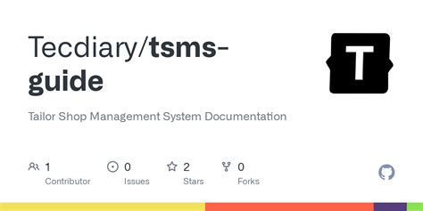 GitHub Tecdiary Tsms Guide Tailor Shop Management System Documentation