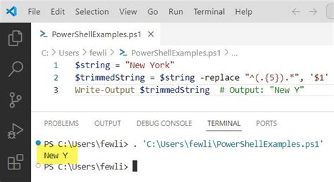 How To Trim Variable Length In Powershell