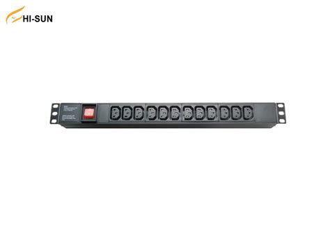 Iec Triple C13 Socket Pdu 1u 12 Way 10v 13a 16a Switched Horizontal Rack Mount Power
