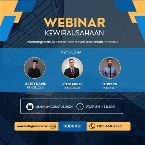 Gratis Desain Contoh Webinar Canva