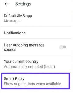 How To Enable Smart Reply In Android Messages Android Pie Oreo