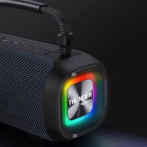 Wiwu P17 Çift Mikrofonlu Thunder Bluetooth Speaker Hoparlör Tf Card Flash Disk Suya Dayanıklı V5
