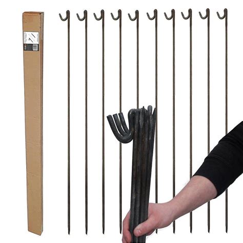 True Products Heavy Duty Steel Temporary Fencing Pins 10mm X 1250mm