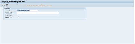 Lpconfig Sap Tcode Maintain Logical Ports