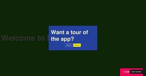 React Tour Codesandbox
