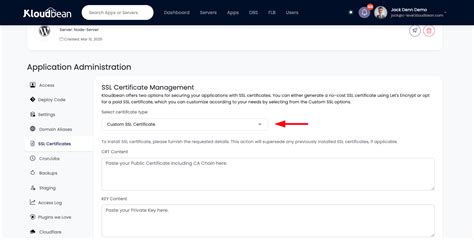 Managing Application Ssl Certificates