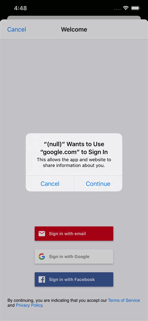 Swift Null Wants To Use Google To Sign In Stack Overflow