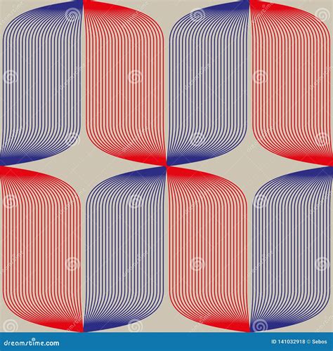 Seamless Abstract Pattern In Constructivism Soviet Style Vector Vintage 20s Geometric Ornament