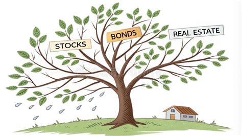 A Tree With Branches Labeled With Different Asset Classes Showing New