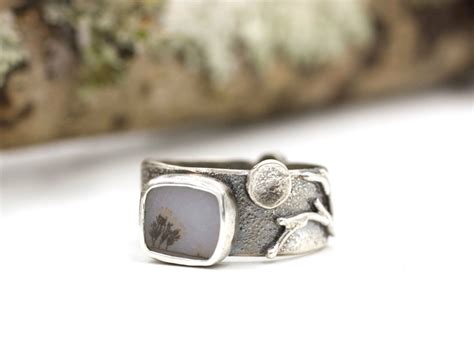 Scenic Agate Tree Branch Ring
