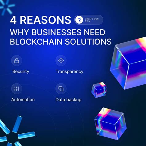 Rva Fintech Solutions On Linkedin 4 Reasons Why Businesses Need Blockchain Solutions Blockchain