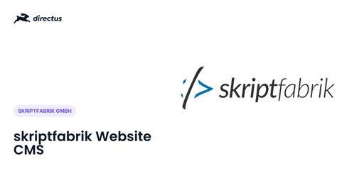 Skriptfabrik Website Cms Built With Directus