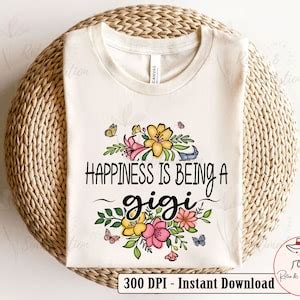 Personalization Happiness Is Being A Mom Png Bundle Flower Png