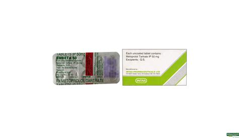 Buy Embeta 50mg 10 Tablets Online At Best Prices Wellness Forever