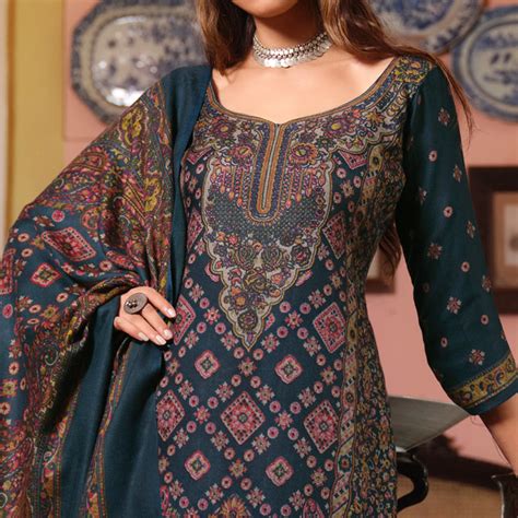 Morpich Digital Printed Pashmina Woolen Suit