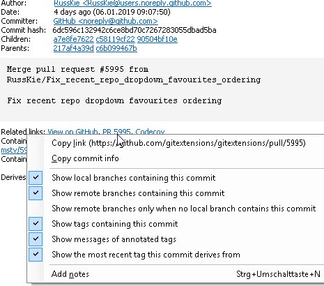 Copy Links To Clipboard Issue Gitextensions Gitextensions GitHub