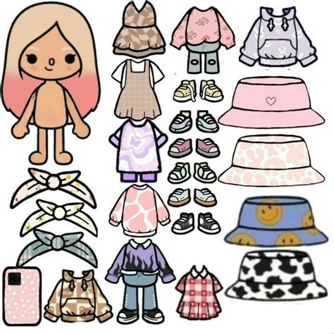 Paper Doll Clothes And Hats For Dolls