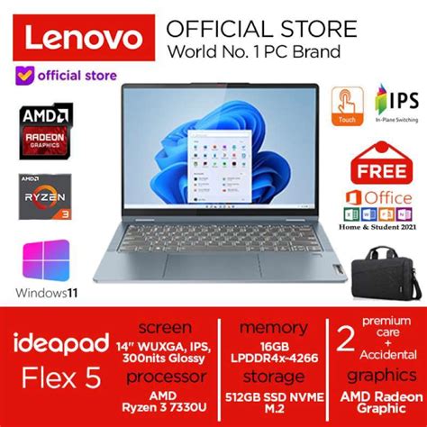 Promo Lenovo Ideapad Flex Ryzen U Gb Ssd Gb Ips Touch Win Ohs Diskon Di Seller