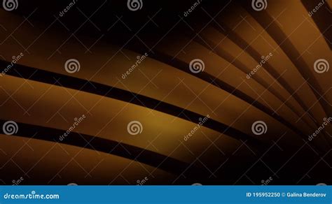Smoothly Curved Golden Brown Ribbons Stock Illustration Illustration Of Shiny Curved 195952250