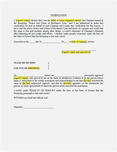 Pre Lien Notice Letter Texas Template Printable Word Searches