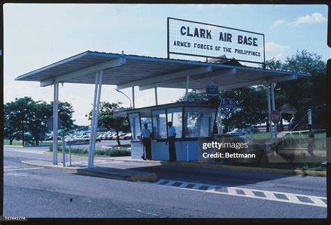 The Entrance To The United States Clark Air Force Base In Manila