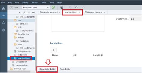 how to consume custom odata in sapui5 webide tutorial