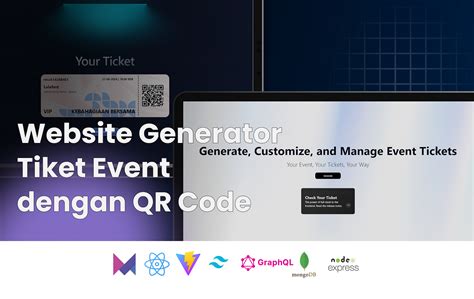 Implementasi Website Generator Tiket Event Dengan Qr Code Menggunakan React Vite Nodejs
