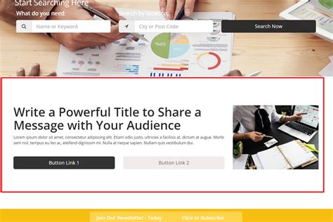 how to add custom content to the homepage