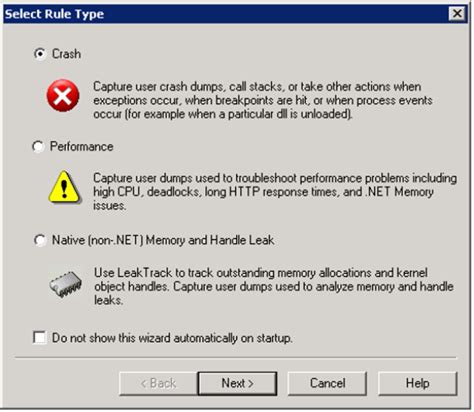 Configure Debug Diagnostic 20 To Create A Memory Dump When A Specific Exception Is Thrown The