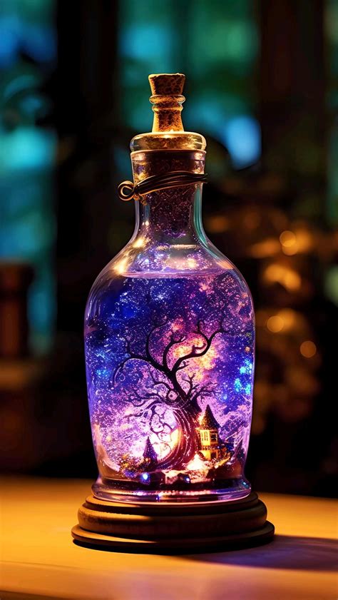 Set Of 4 Fantasy Magical Glass Potion Bottle Printable Wall Etsy Artofit