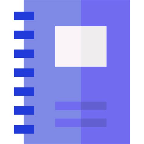 Notebook Basic Straight Flat Icon