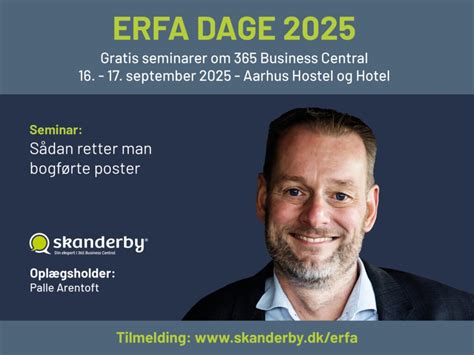 Erfa 2025 Sådan Retter Man Bogførte Poster Seminar 7