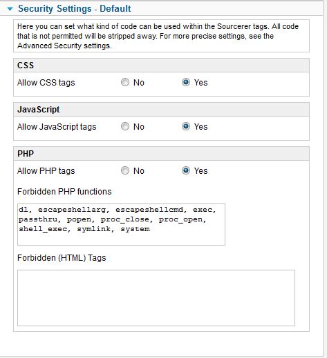 Insertar Código Php Html Css Y Javascript En Joomla 17 Con Sourcerer