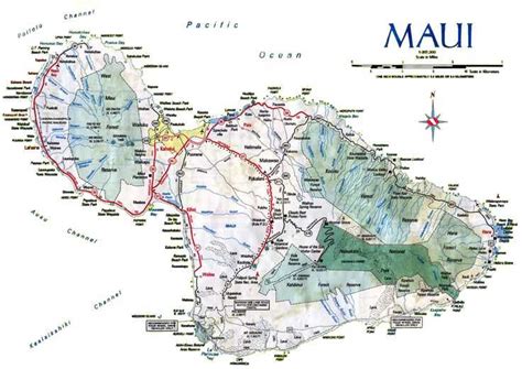 Printable Tourist Map Of Maui With Key Attractions