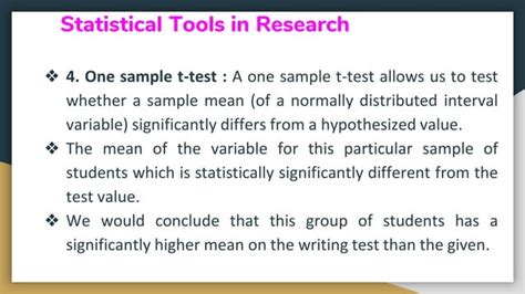 STATISTICAL TOOLS IN RESEARCH PDF