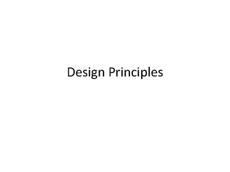 Design Principles Design Smells Rigidity The Design Is