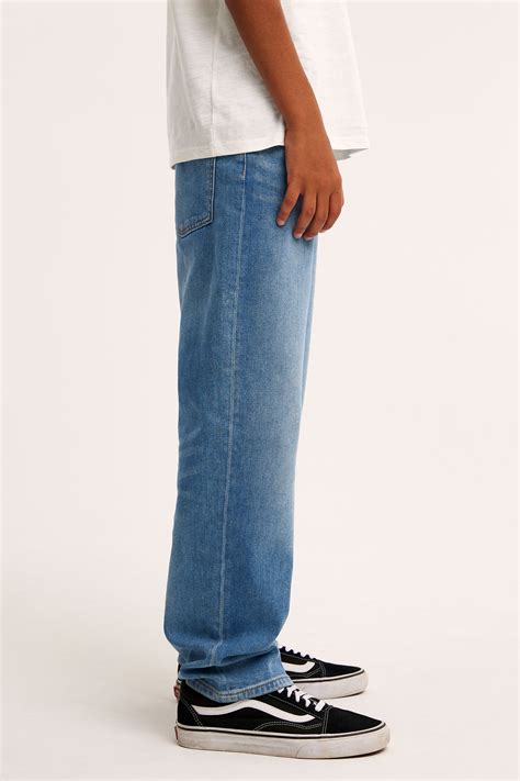 Loose Jeans Mid Waist Denim Barn Kappahl